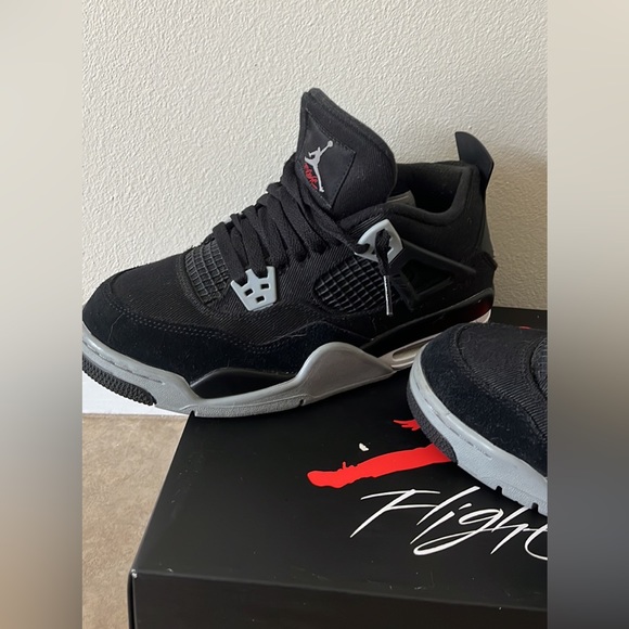 Jordan | Shoes | Jordan 4s Black Canvas I Wore A Few Times I Originally ...